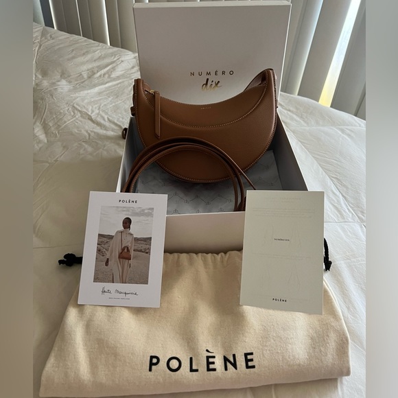 Polene | Bags | Sold Shipping Label Polene Numero Dix Textured Camel ...